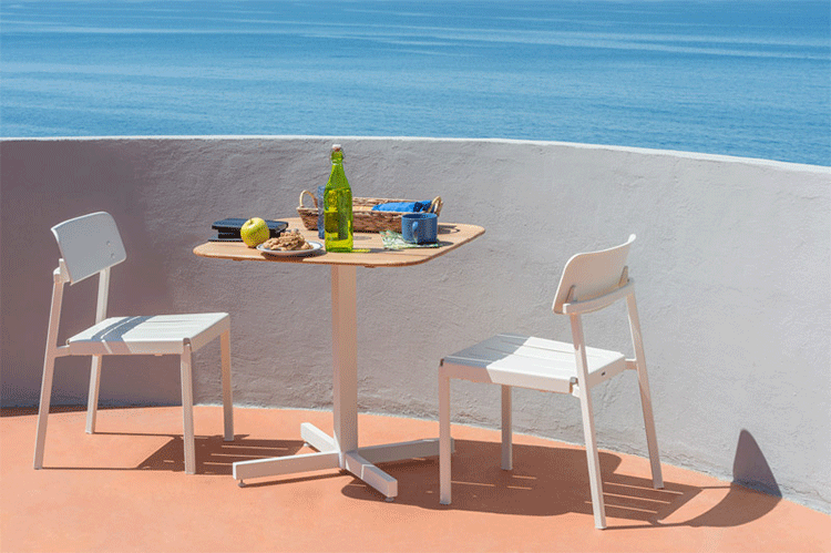 Square Table Tray Teak Shine - JardinChic