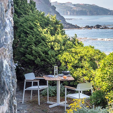 Square Table Tray Teak Shine - JardinChic